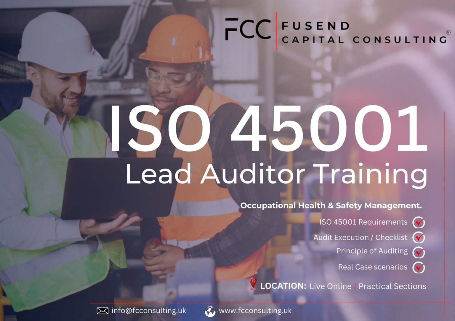 ISO 45001 Lead Auditor Training - Fusend Capital Consulting